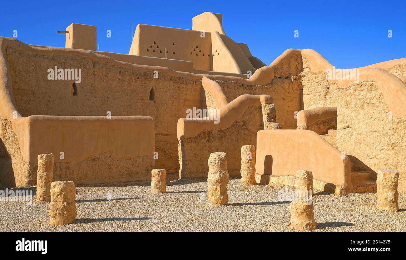 World Heritage Site At Turaif in the old town of Diriyah, historic ...