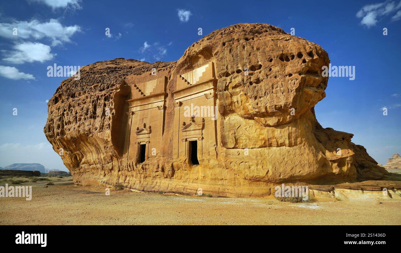 Nabataean tomb in Al Ula, Saudi Arabia, Al Ula Stock Photo - Alamy