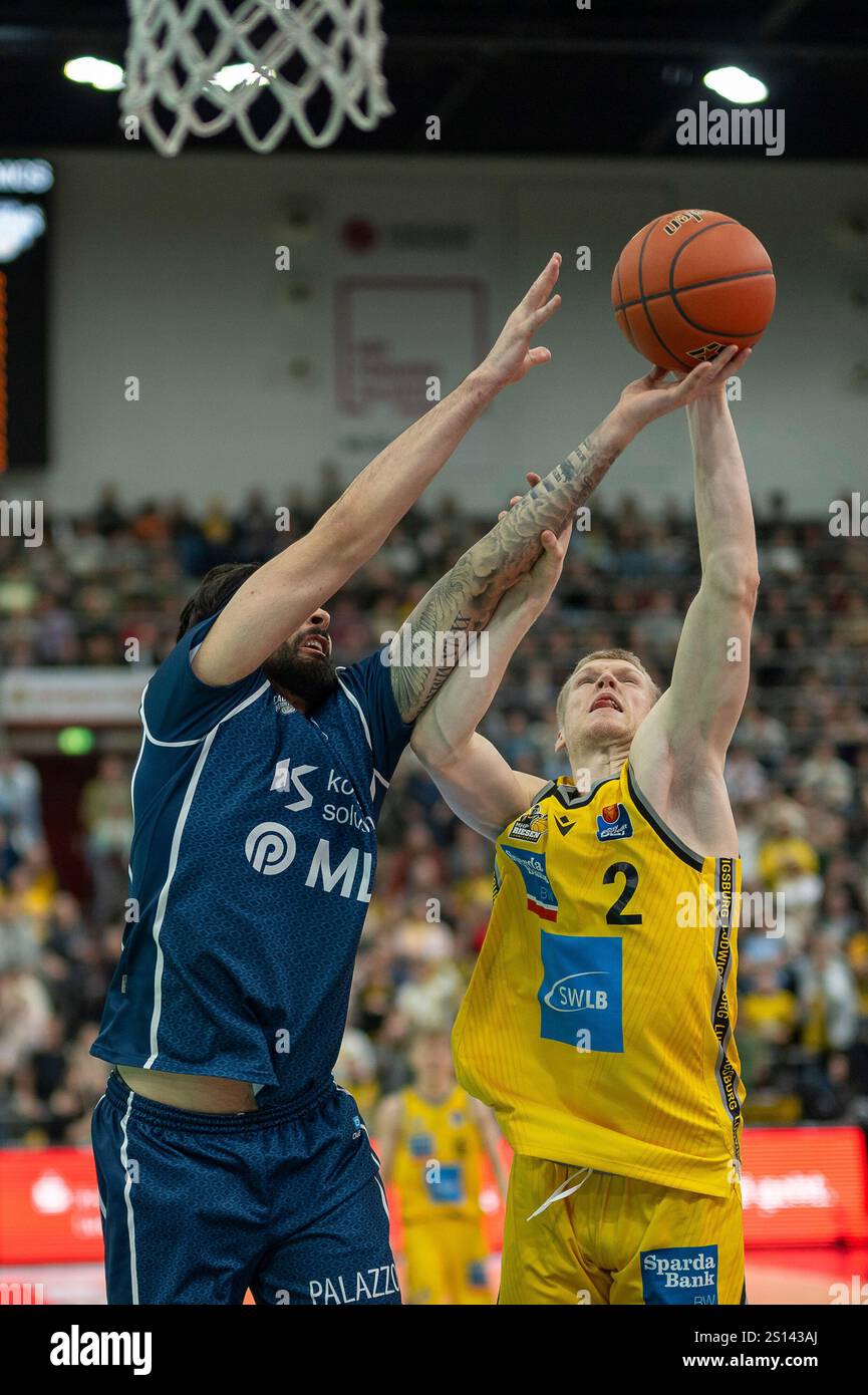 Ludwigsburg, Deutschland. 30th Dec, 2024. Mateo Seric (MLP Academics ...