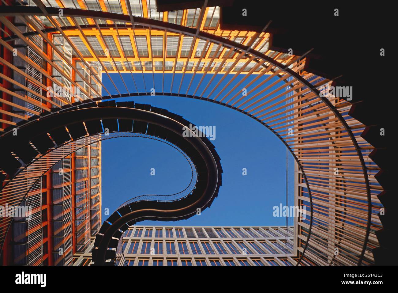 University of Munich, sculptue Endless Stairs, Germany, Bavaria, Muenchen Stock Photo - Alamy