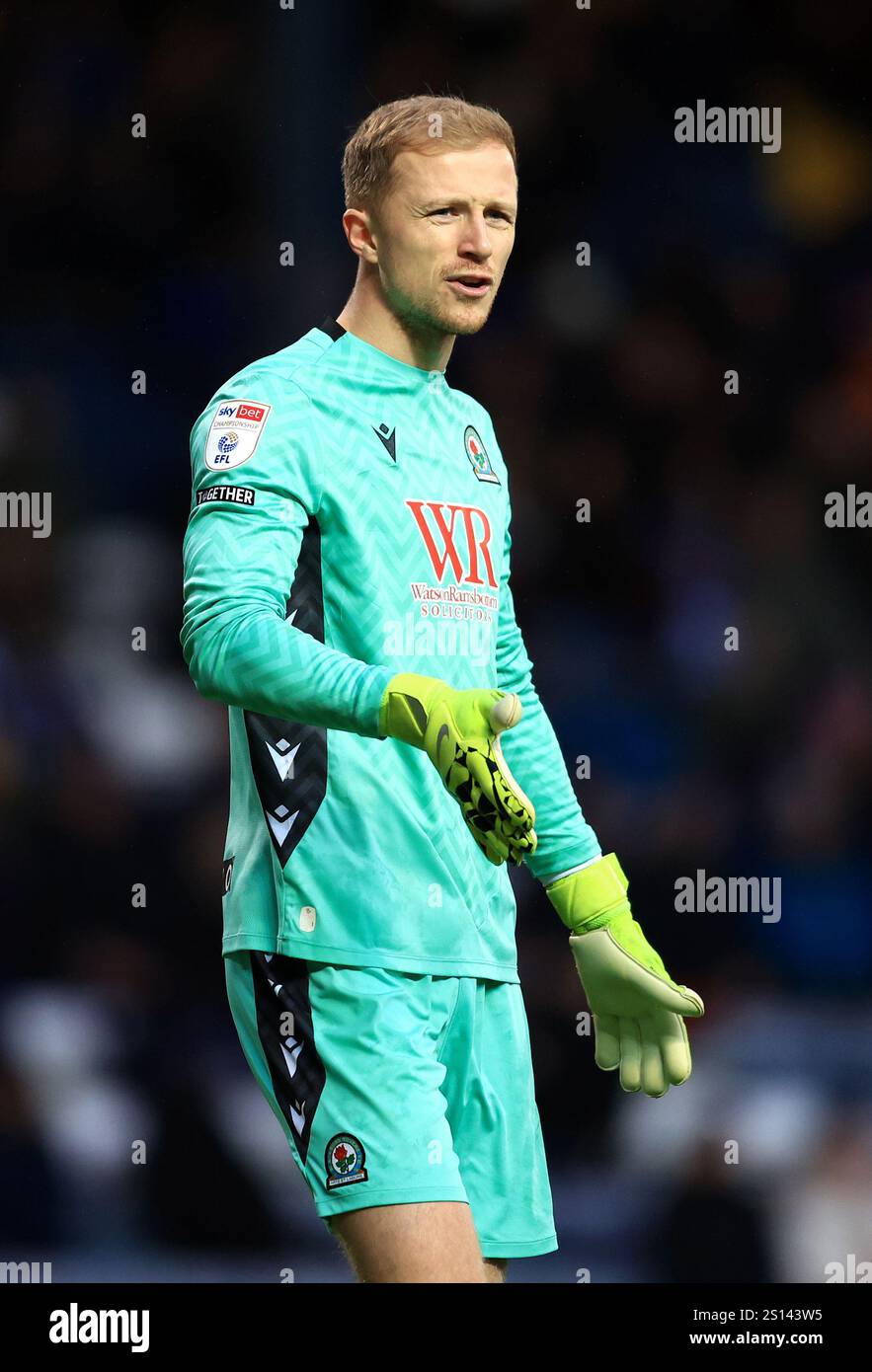 Blackburn Rovers goalkeeper Aynsley Pears during the Sky Bet ...