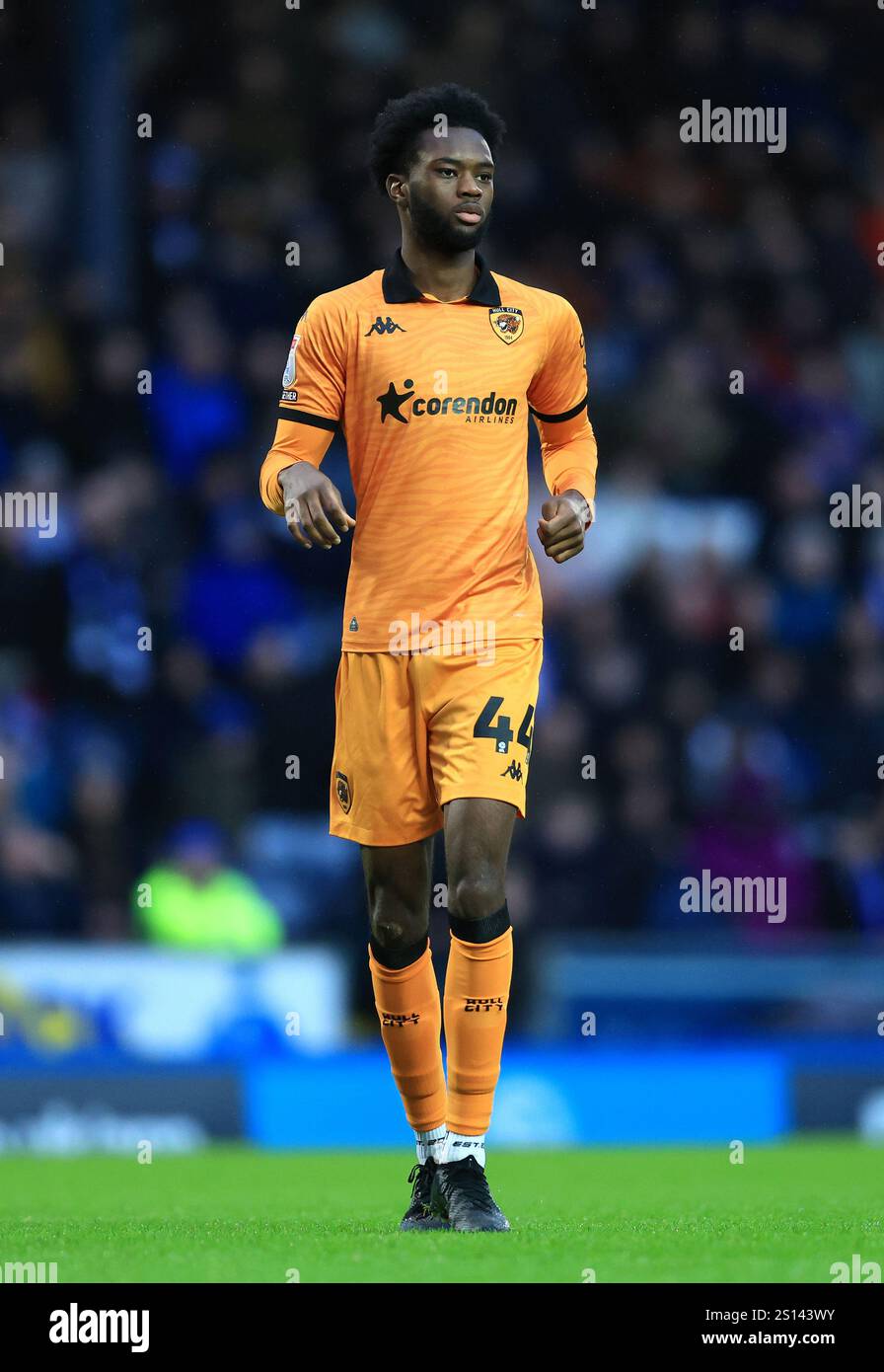 Hull City's Abu Kamara during the Sky Bet Championship match at Ewood ...