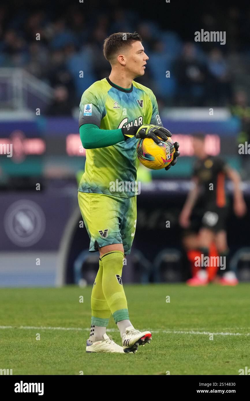 Naples, Italy. 29 Dec, 2024. Filip Stankovic of Venezia FC during the ...