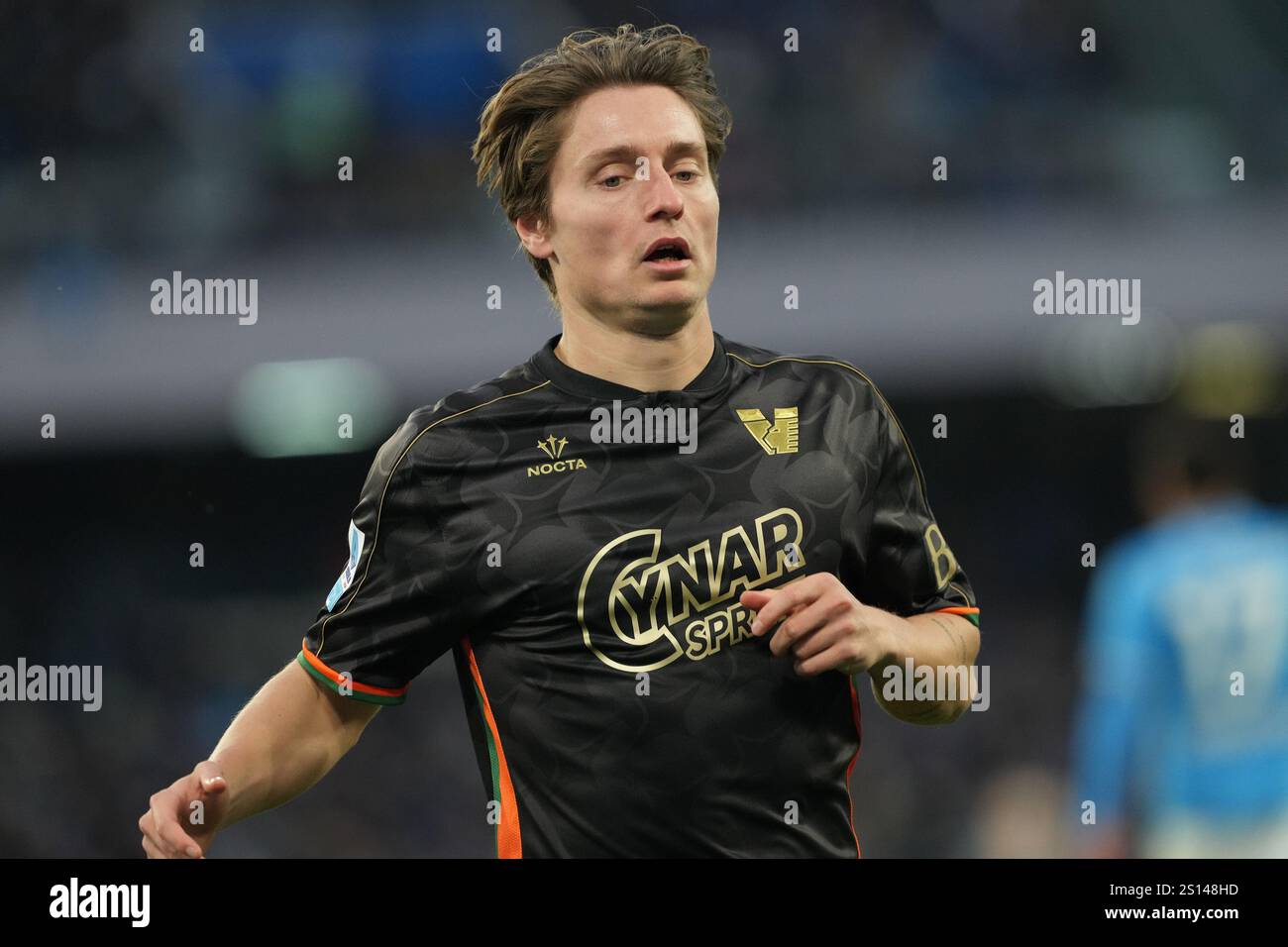 Naples, Italy. 29 Dec, 2024. Magnus Kofoed Andersen of Venezia FC during the Serie A match ...
