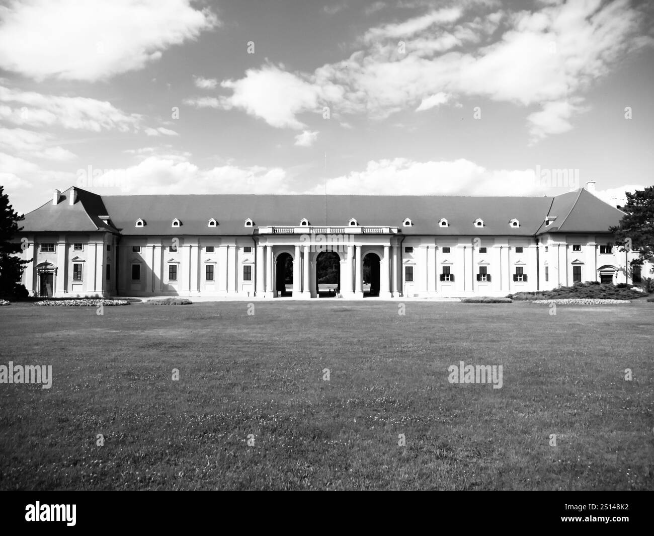 Old Riding Hall is a part of Chateau Lednice, Czech Republic Stock ...