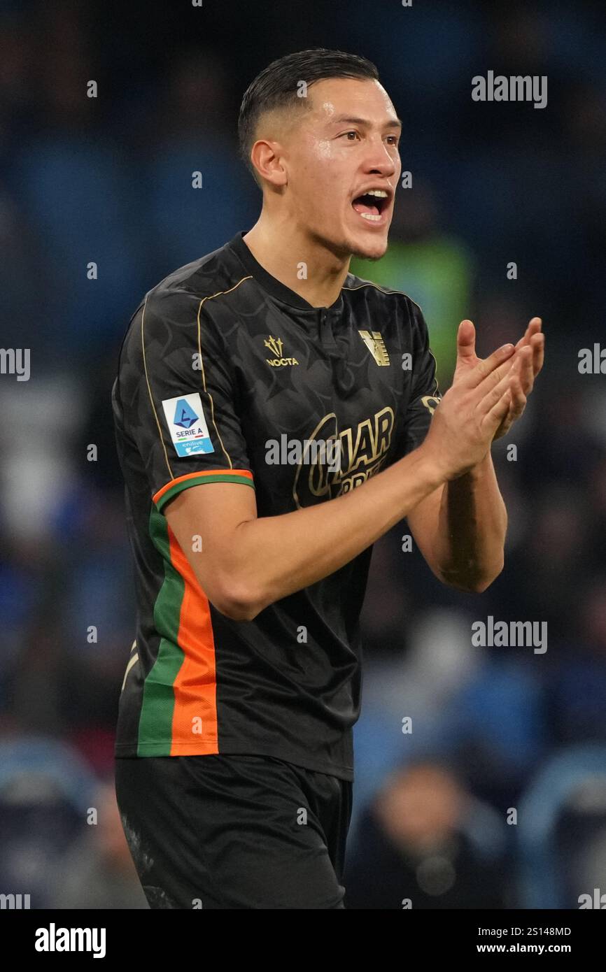 Naples, Italy. 29 Dec, 2024. Jay Idzes of Venezia FC during the Serie A ...