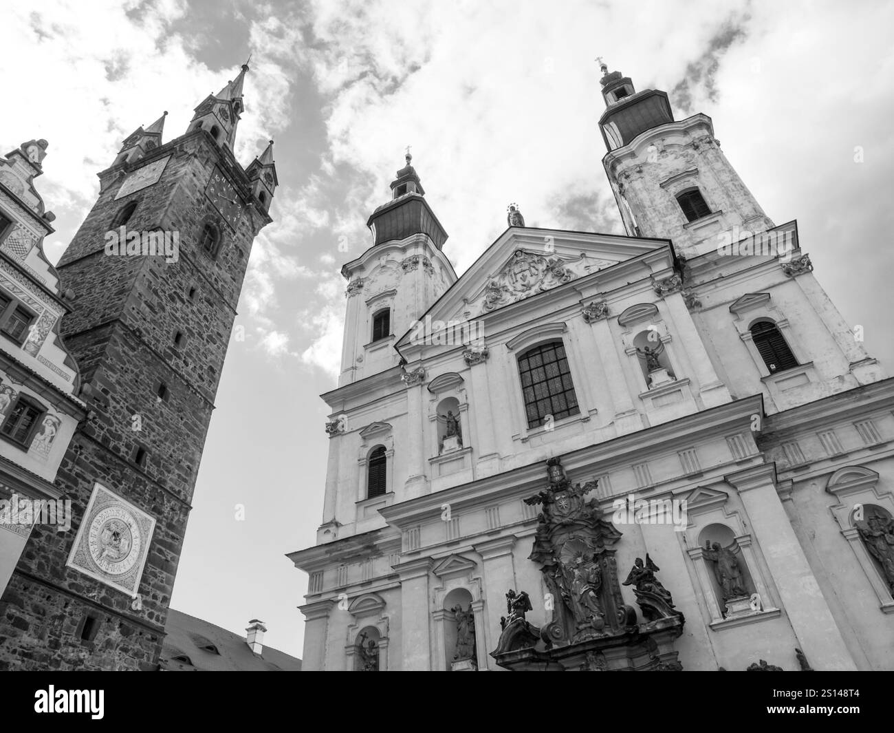 Black Tower and The Church of Virgin Mary's Immaculate Conception and ...