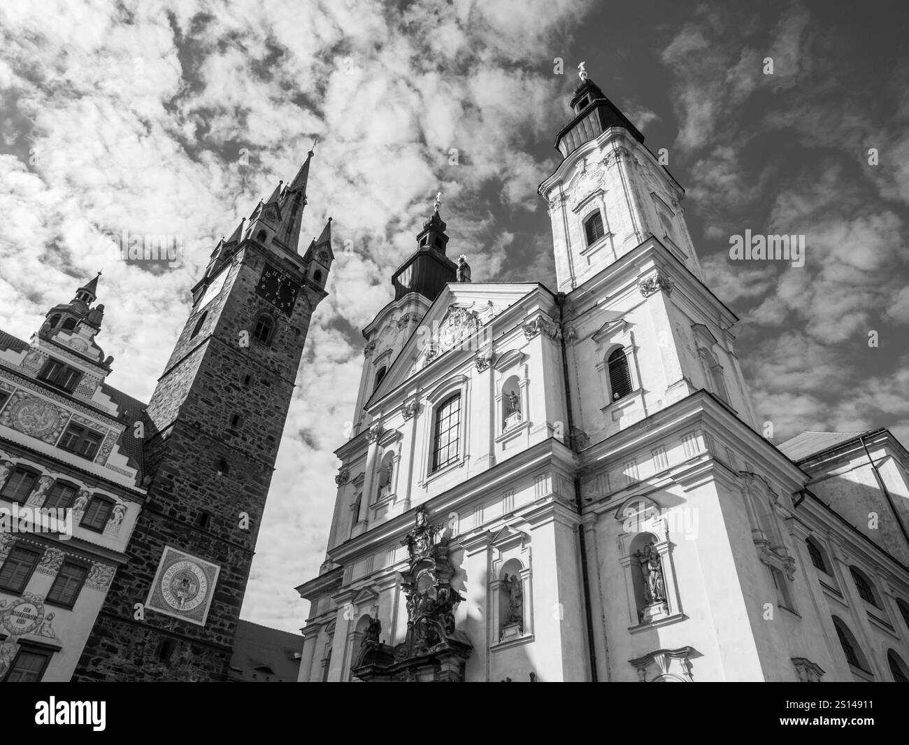 Black Tower and The Church of Virgin Mary's Immaculate Conception and ...