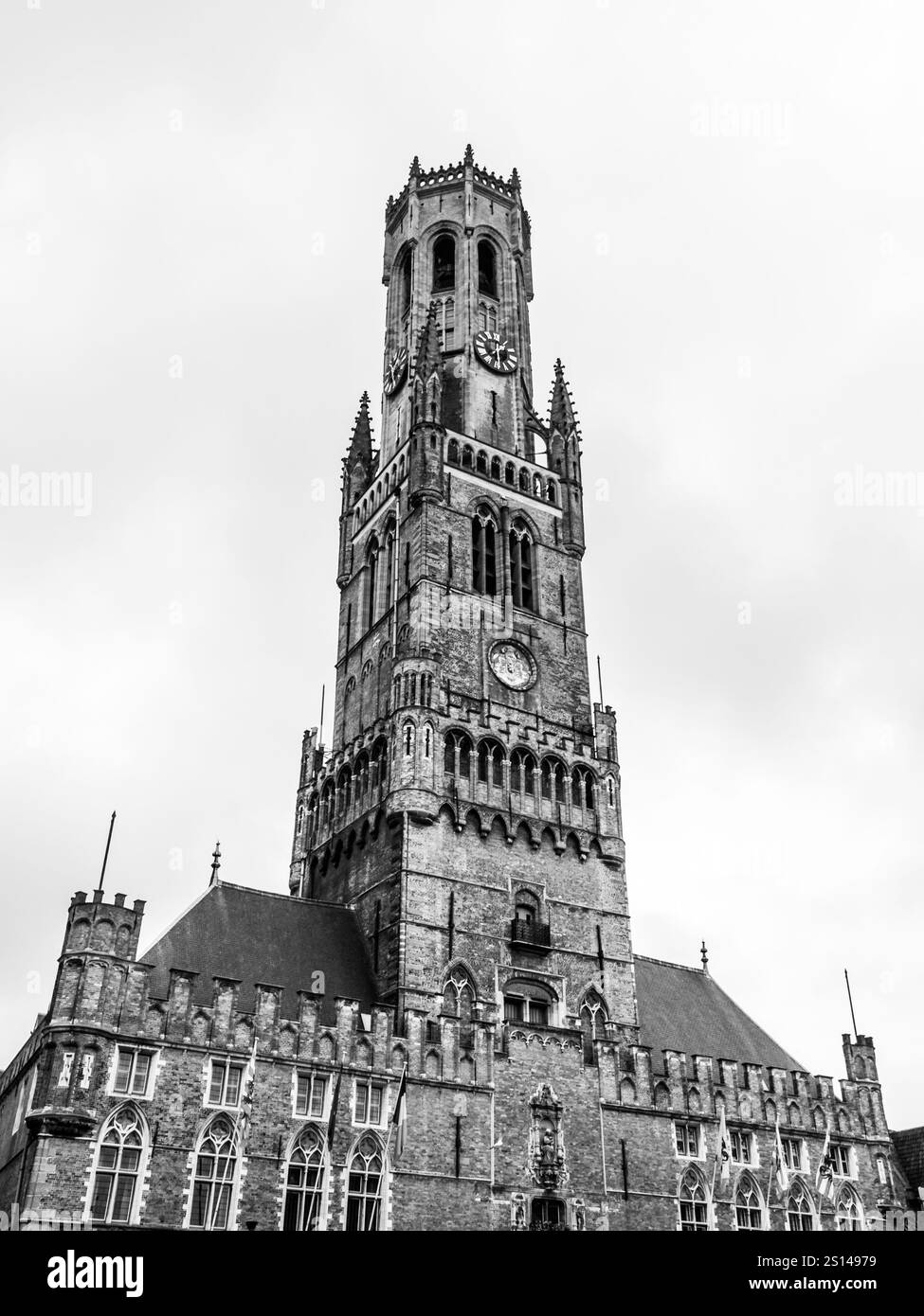 The Belfry Tower of Bruges, or Belfort, is medieval bell tower in the ...
