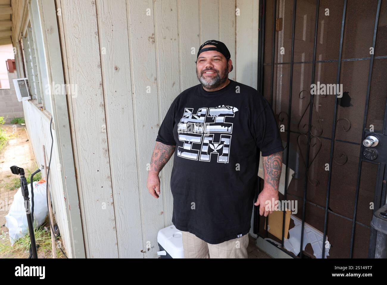 Joshua Kamalo, 43, speaks at his home about his election ordeal after ...