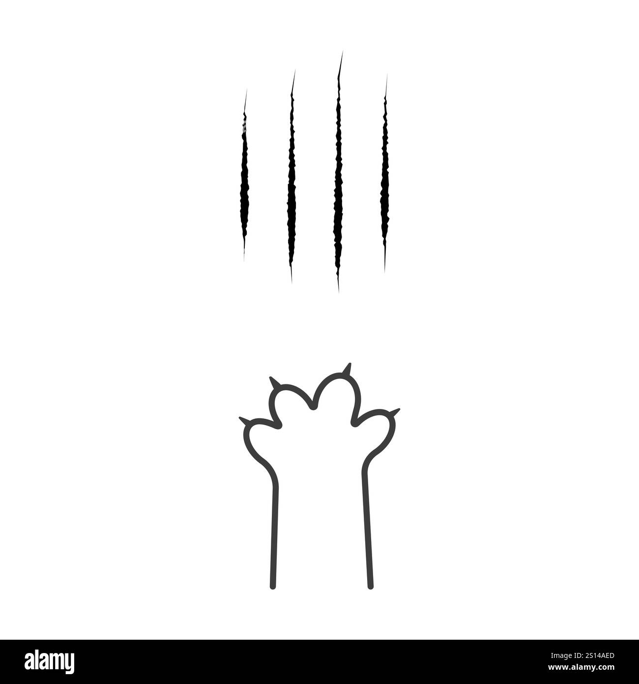 Animal print scratch Black and White Stock Photos & Images - Alamy