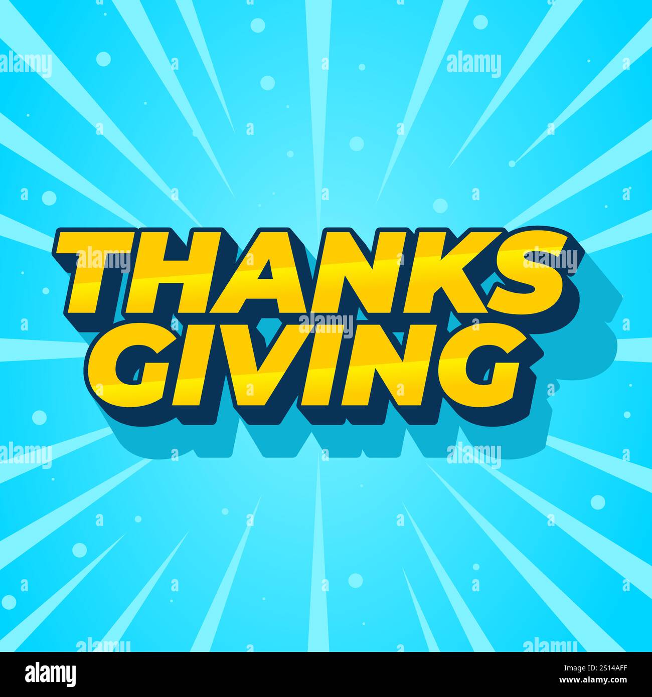 Thanksgiving text effect design in bold font with 3D style Stock Vector ...