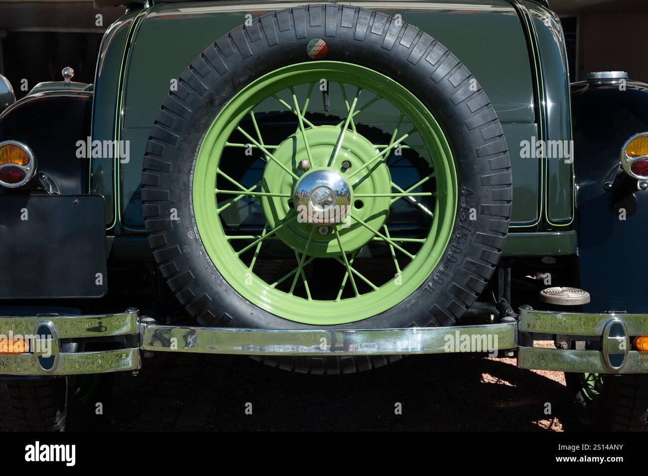 Lisbon, Portugal - Sep 29, 2024: Close view of Ford Model A or A-Model ...