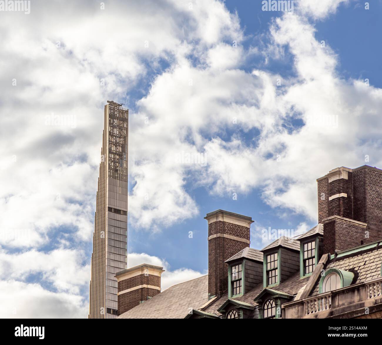 Cityscape of the steinway building in midtown manhattan Stock Photo - Alamy