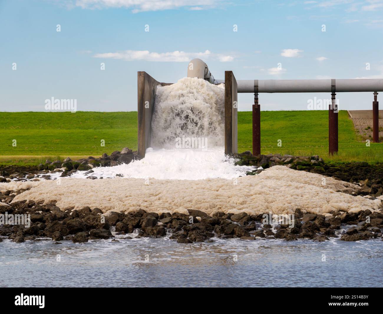 Industrial wastewater discharge at Chemiepark Delfzijl: process water ...