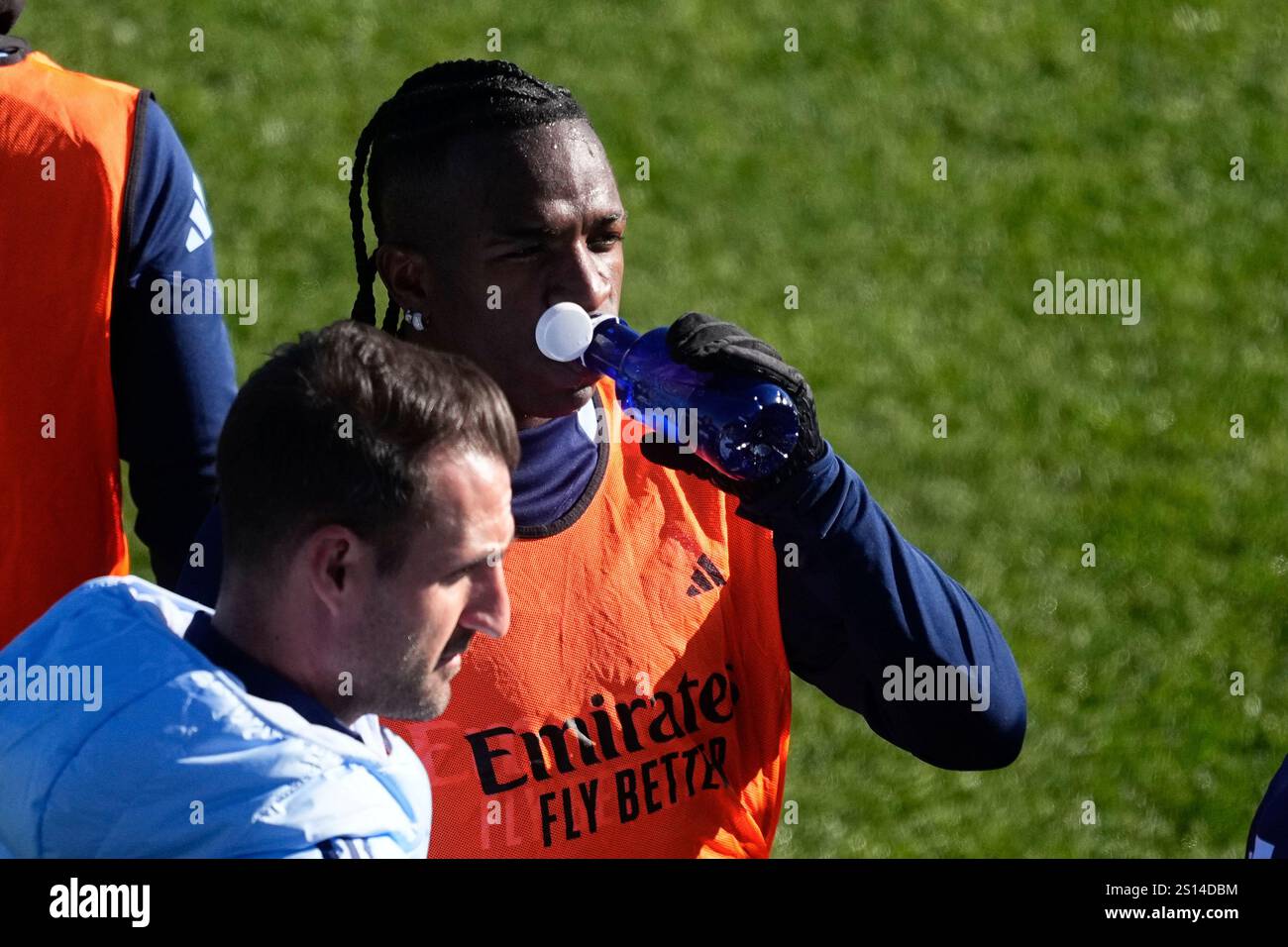 Vinicius Junior during the last 2024 open doors training sassion of ...