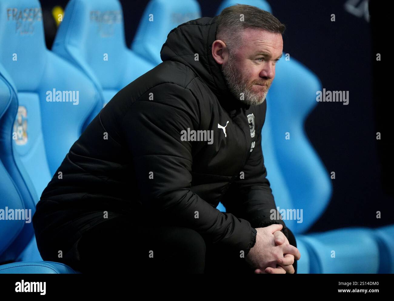 File photo dated 26-12-2024 of Wayne Rooney, who is out of work after ...