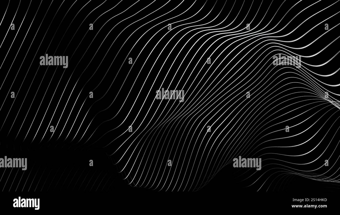 A captivating video of black and white visuals with optical illusions ...