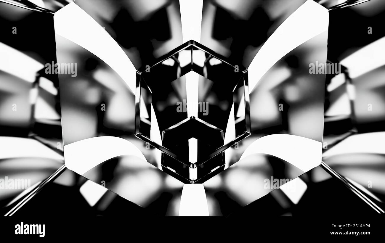 This is a fascinating piece of art showcasing an Abstract Black and ...