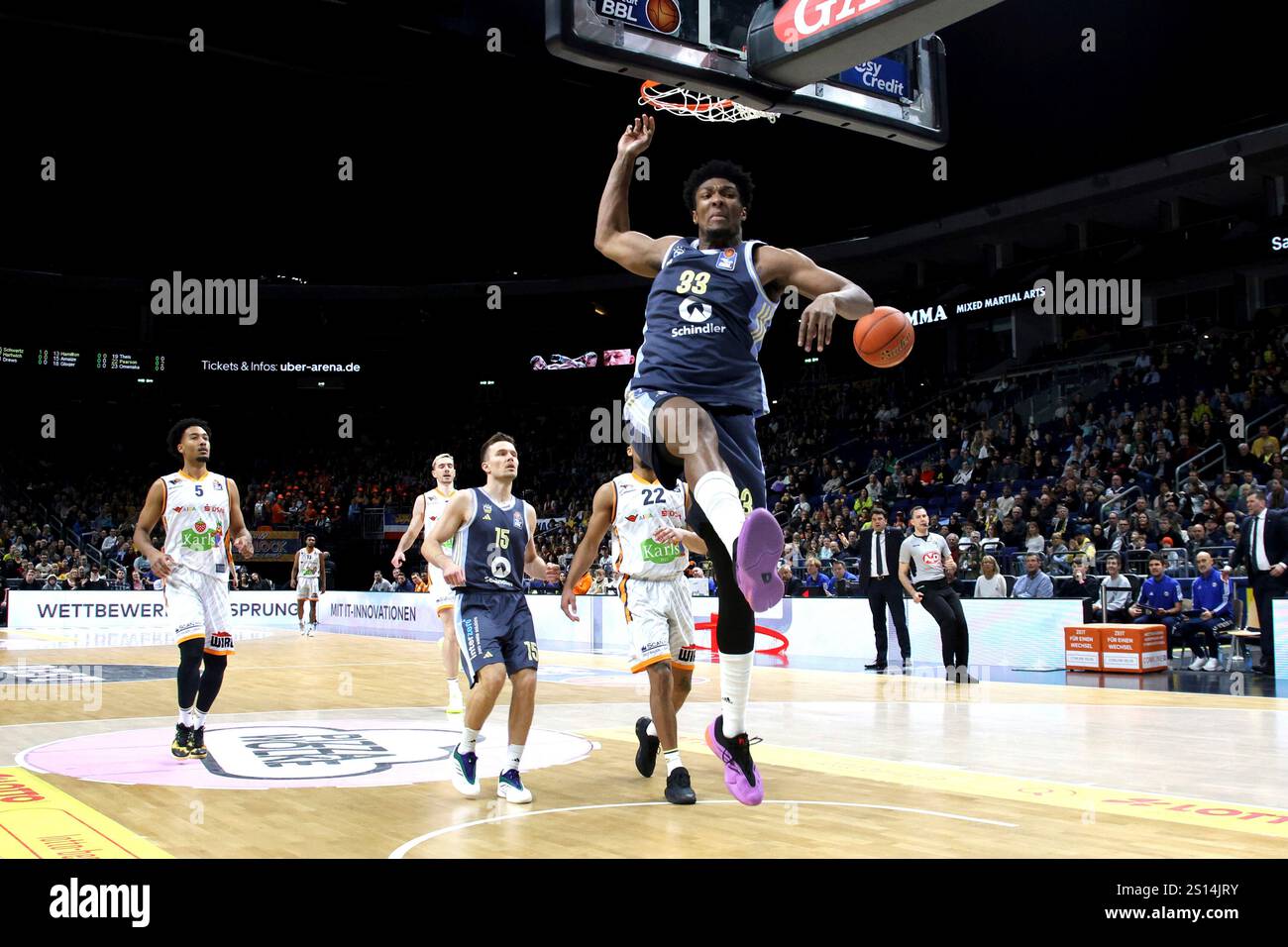 31.12.2024, Uber-Arena, Berlin, DEU, easyCredit BBL, ALBA vs. Rostock ...