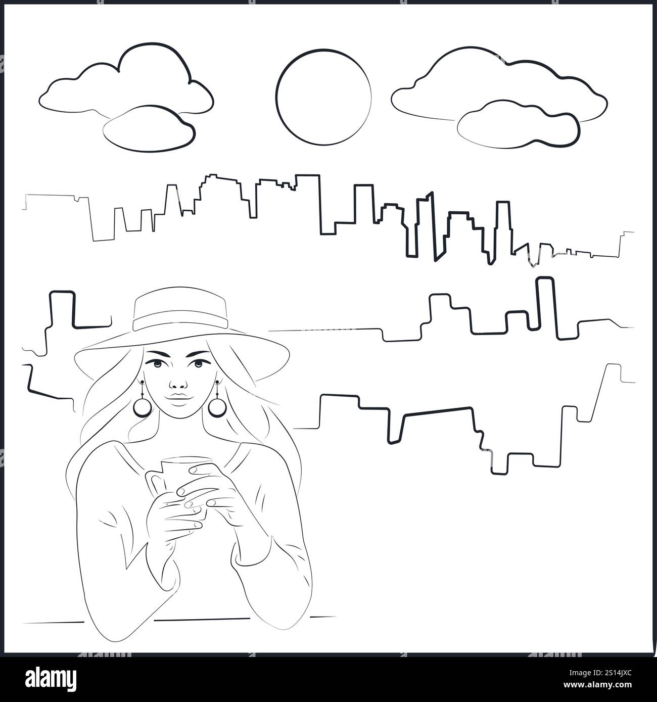 White big cup coffee Stock Vector Images - Alamy