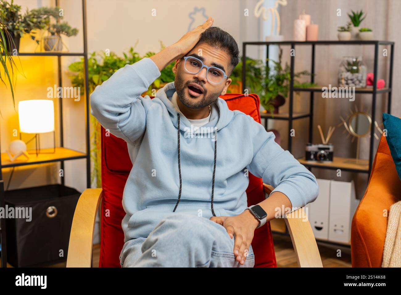 Face palm. Shame on you. Upset Indian man making disrespect gesture ...