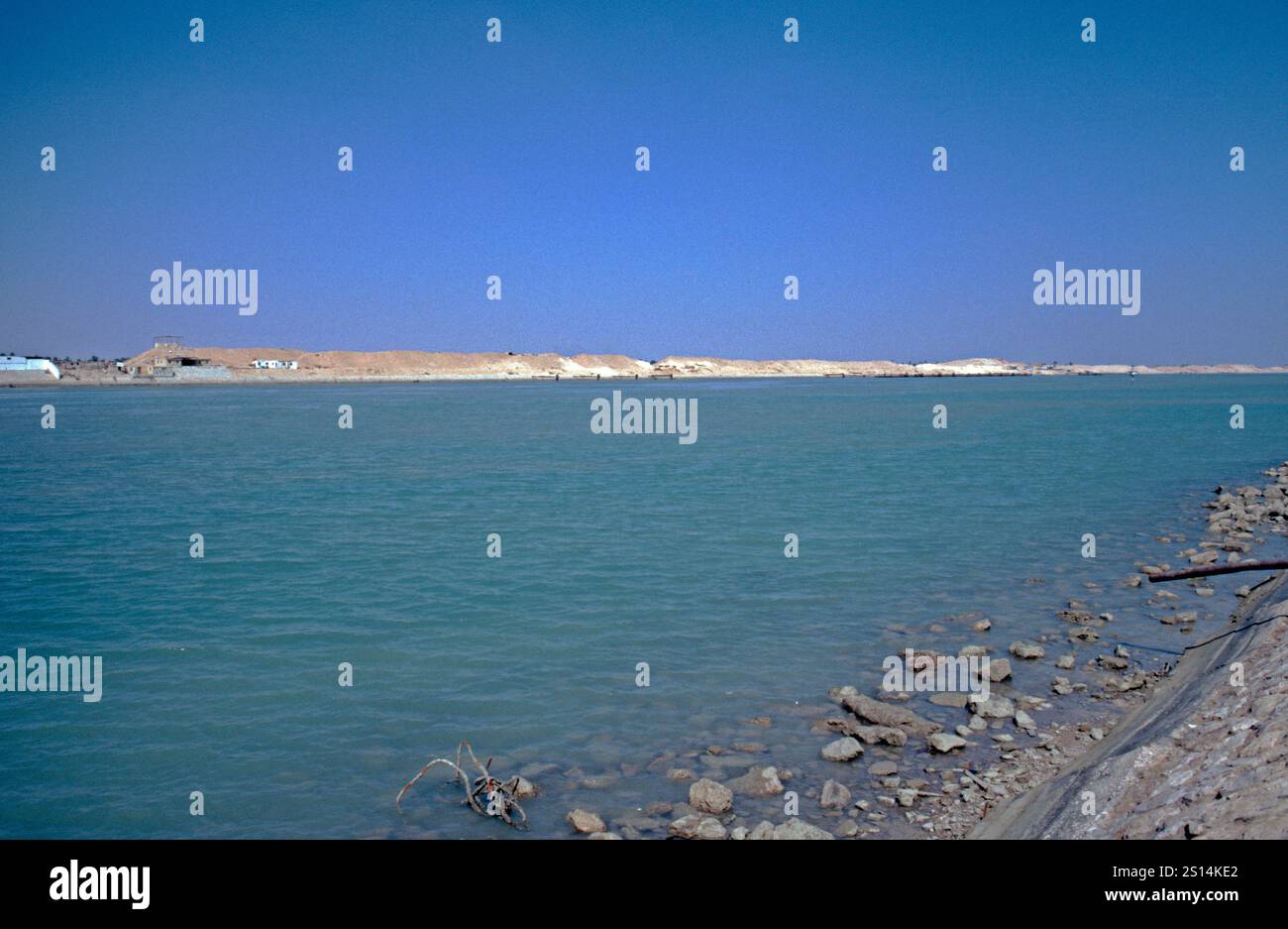 Suez Canal, Red Sea, Egypt, September 1989 Stock Photo - Alamy