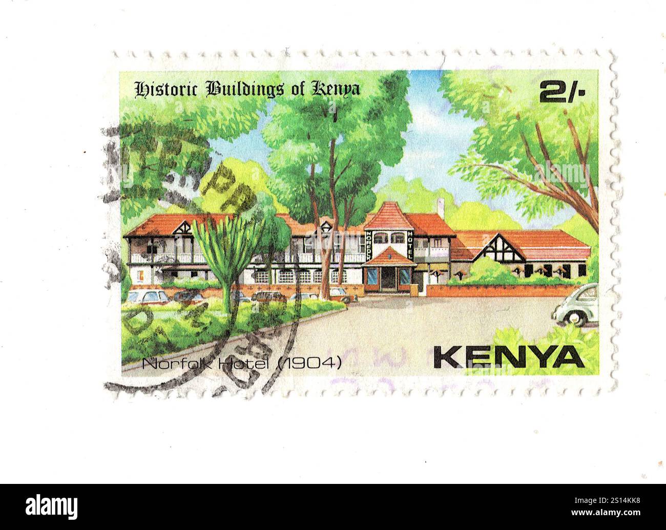 A vintage postage stamp from Kenya on a white background Stock Photo ...