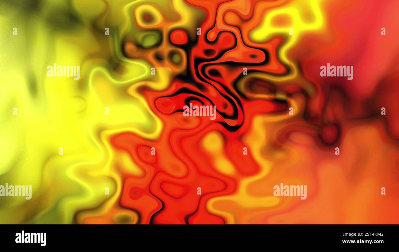 The video shows a dynamic abstract background with swirling colors ...