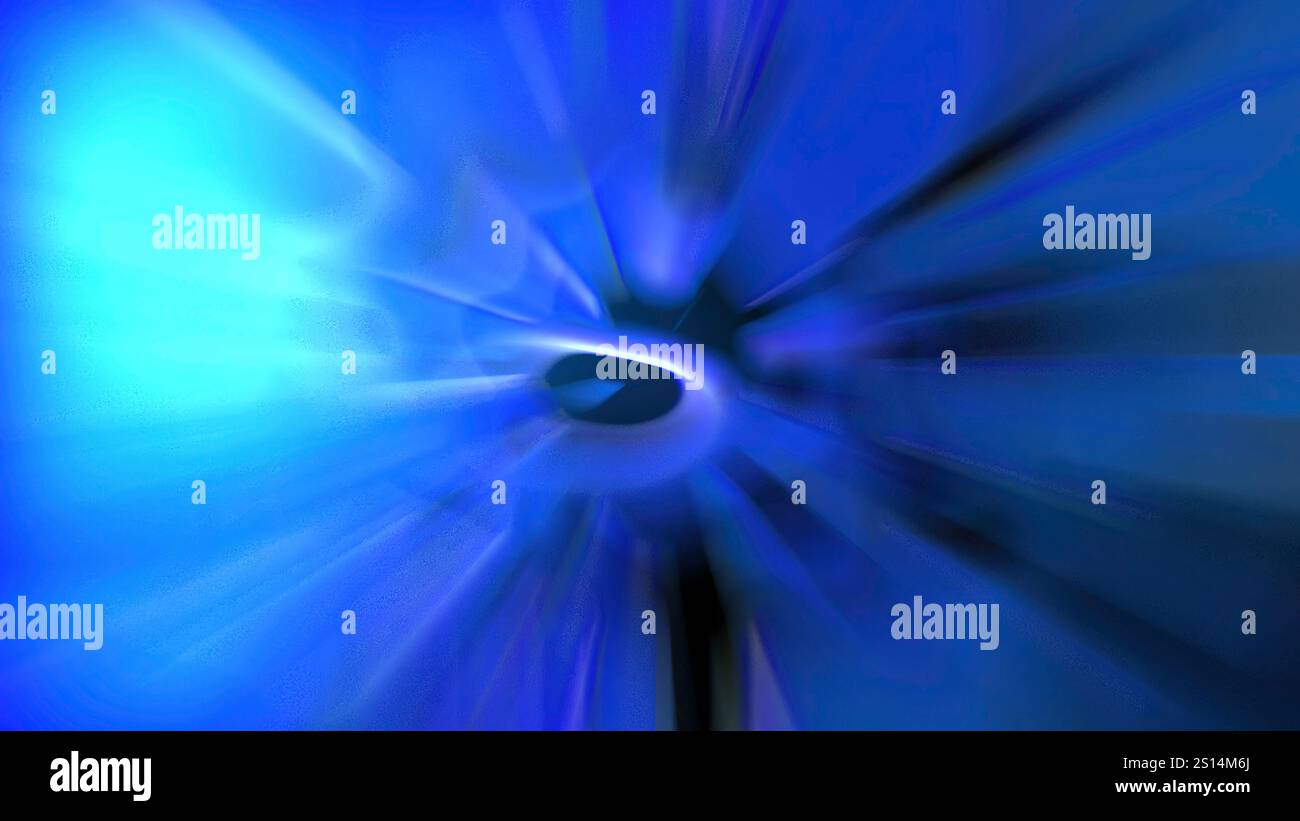Abstract Blue Light Burst exhibiting Dynamic Motion Effects and ...