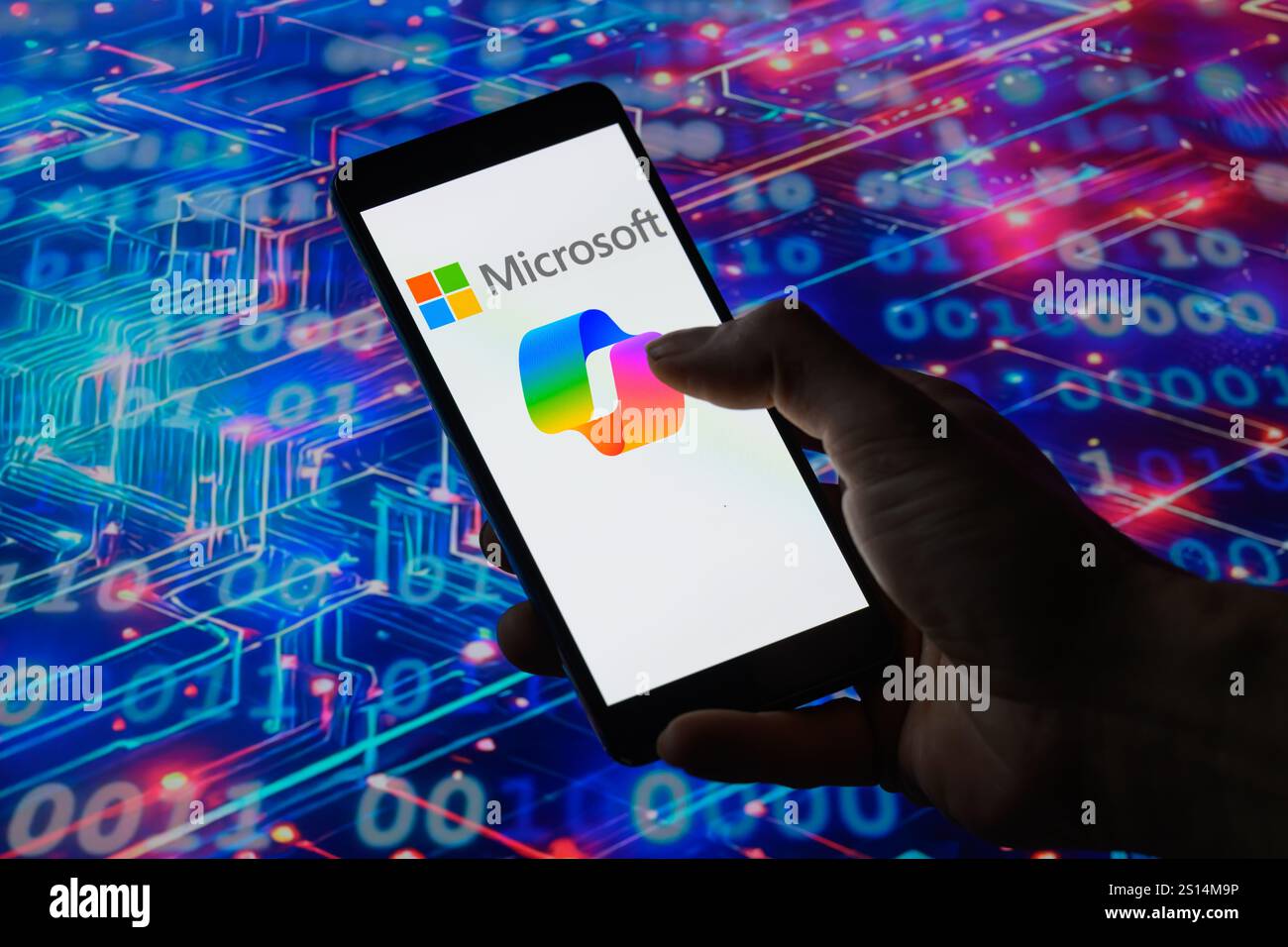 Brussels, Belgium. 30th Dec, 2024. The Microsoft logo is being ...