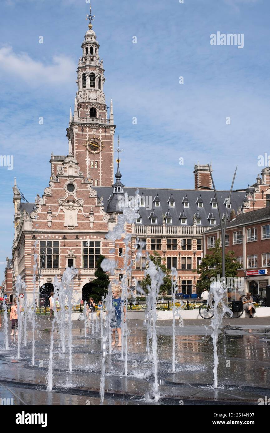 Library in neo-Flemish-Renaissance style of the Catholic University in ...