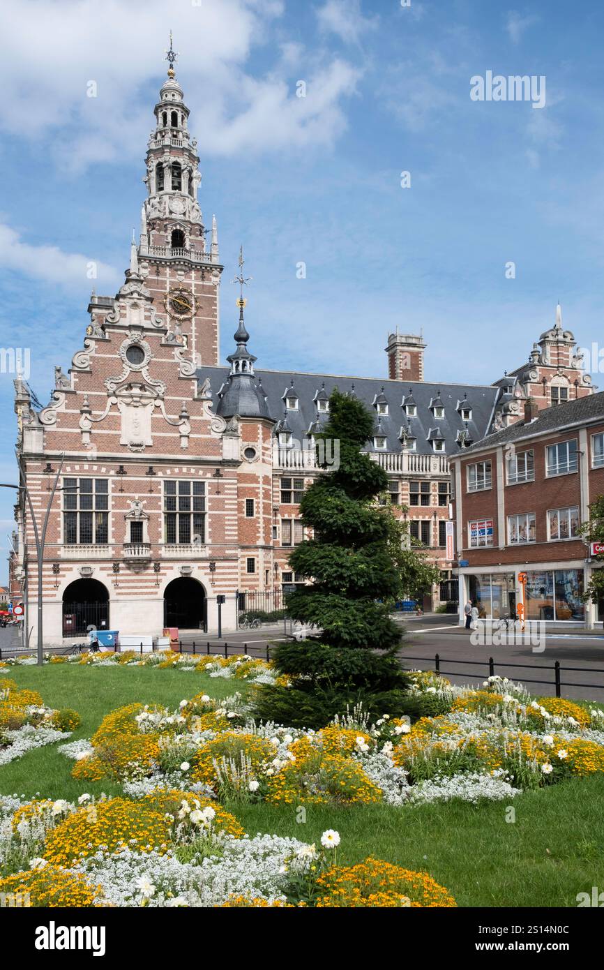 Library in neo-Flemish-Renaissance style of the Catholic University in ...