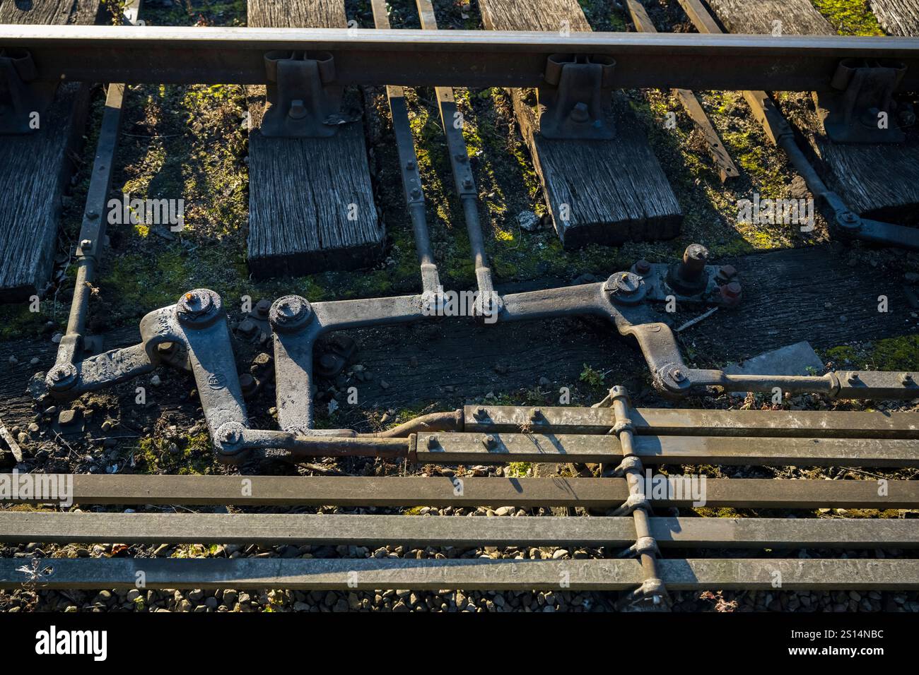 Railway Switch Point Stock Photo - Alamy