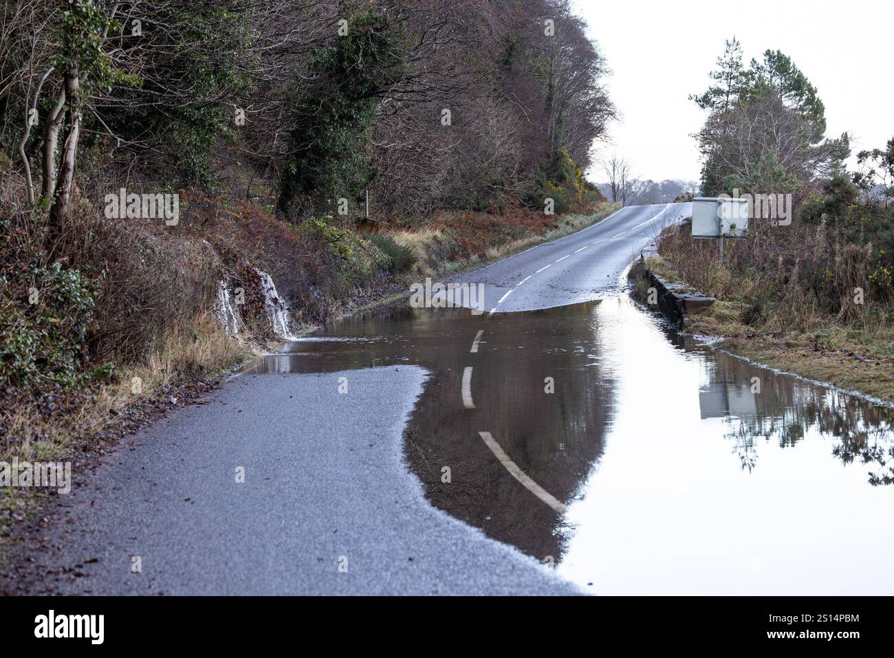 The A832 between Avoch and Fortrose is closed due to a landslide, as ...