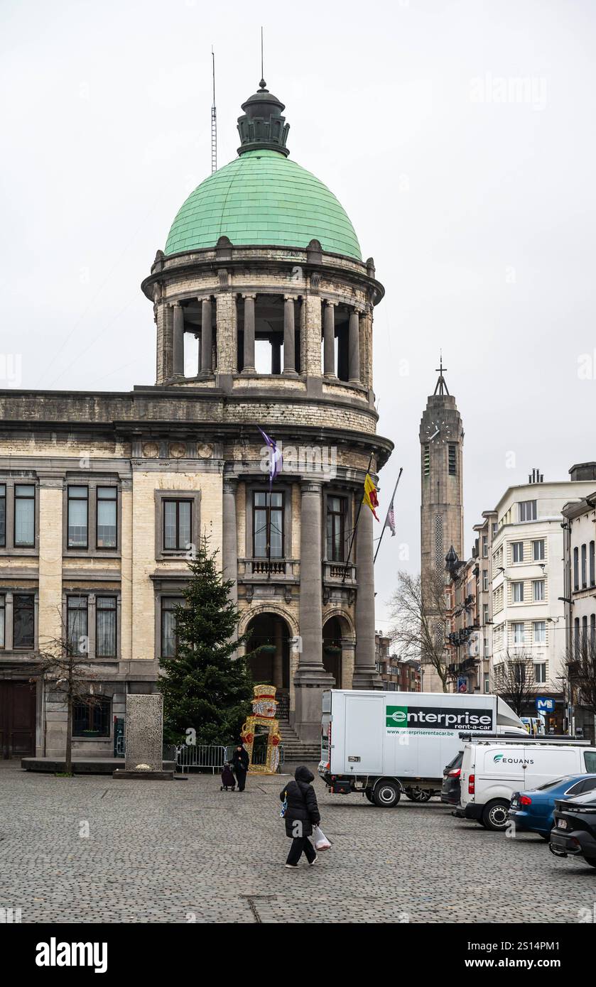 Place Communale or Gemeenteplein of the municipality of Molenbeek ...