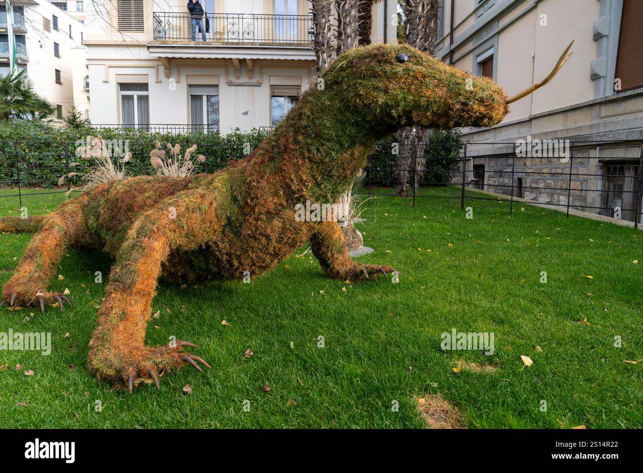 Montreux, Switzerland - December 11, 2024: Lizard sea animals grass ...