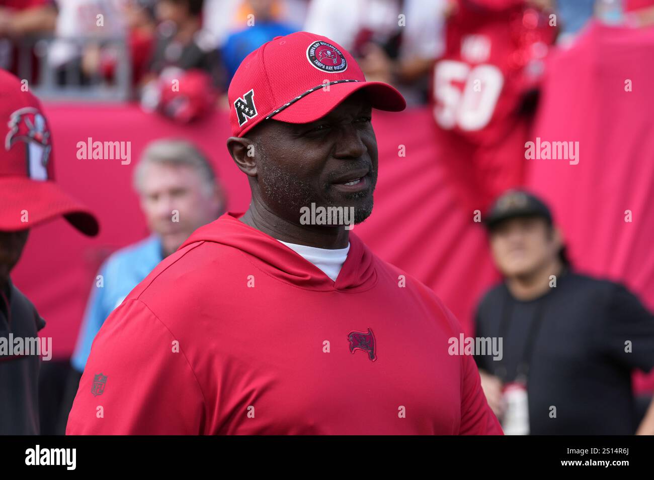 Tampa Bay Buccaneers head coach Todd Bowles leaves the field following ...