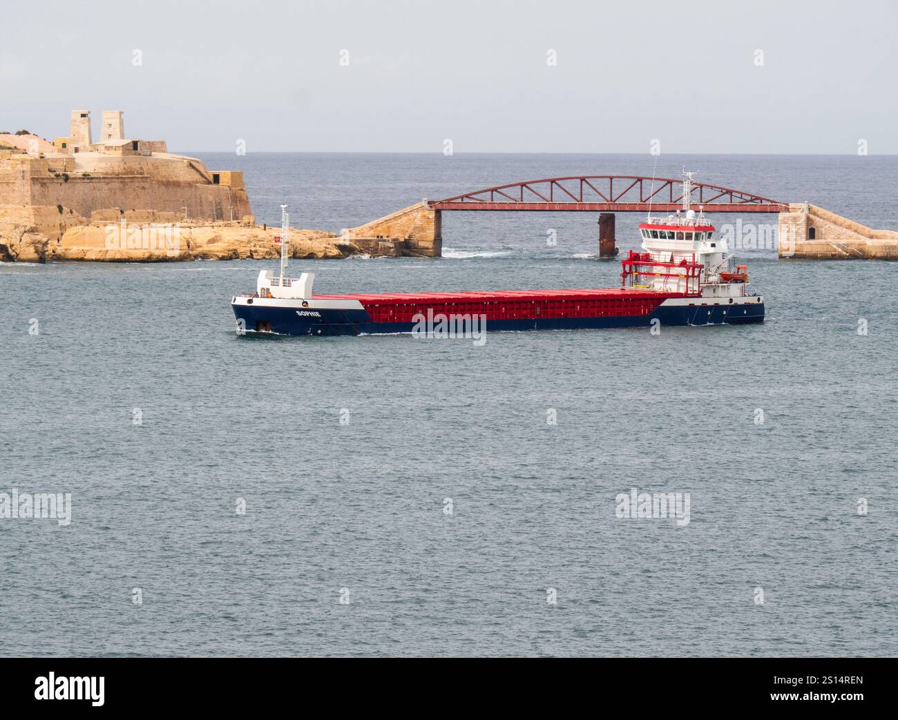 cargo ship in Malta Stock Photo - Alamy