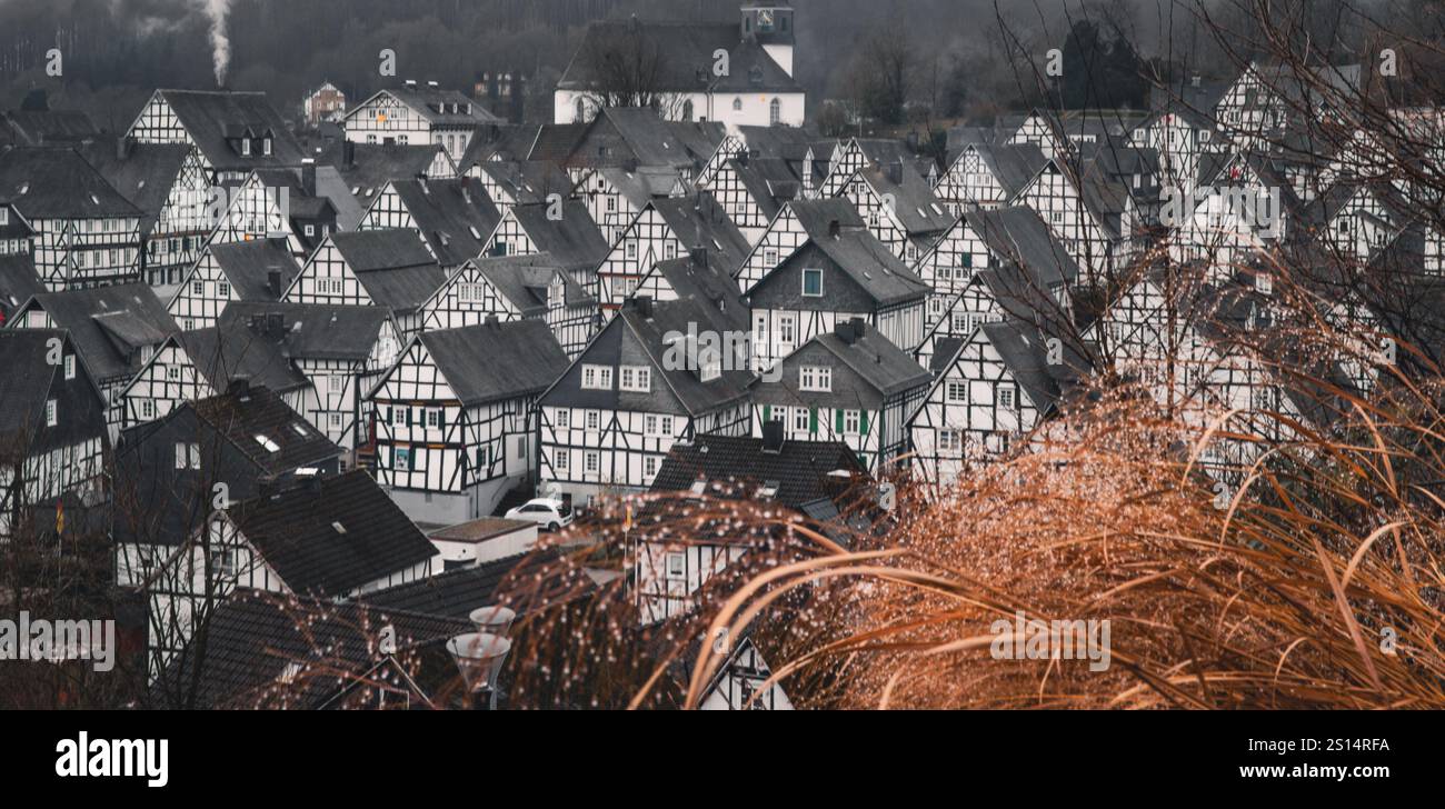 Cityscape of Freudenberg in Siegerland Germany Stock Photo - Alamy