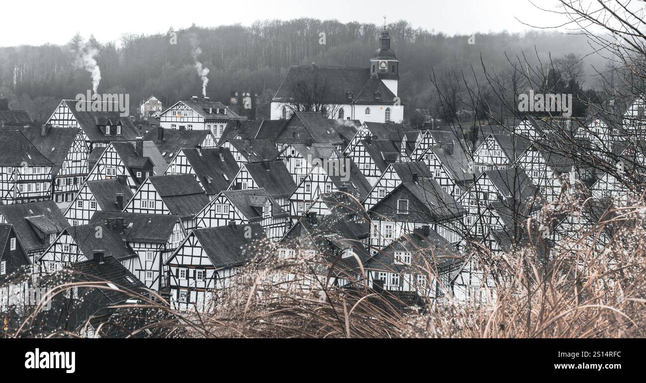 Cityscape of Freudenberg in Siegerland Germany Stock Photo - Alamy