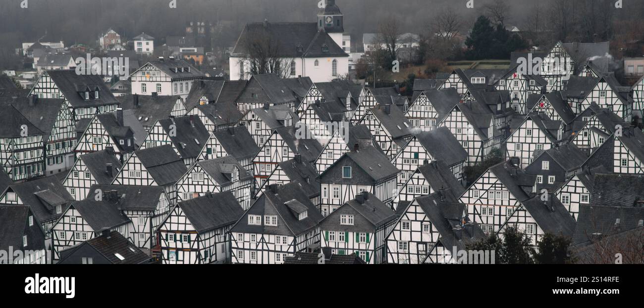 Cityscape of Freudenberg in Siegerland Germany Stock Photo - Alamy