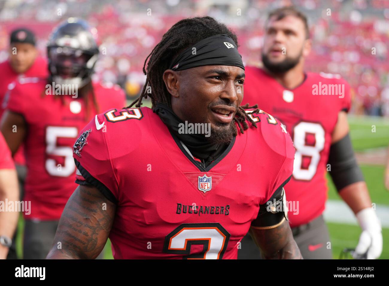 Tampa Bay Buccaneers safety Jordan Whitehead (3) leaves the field ...