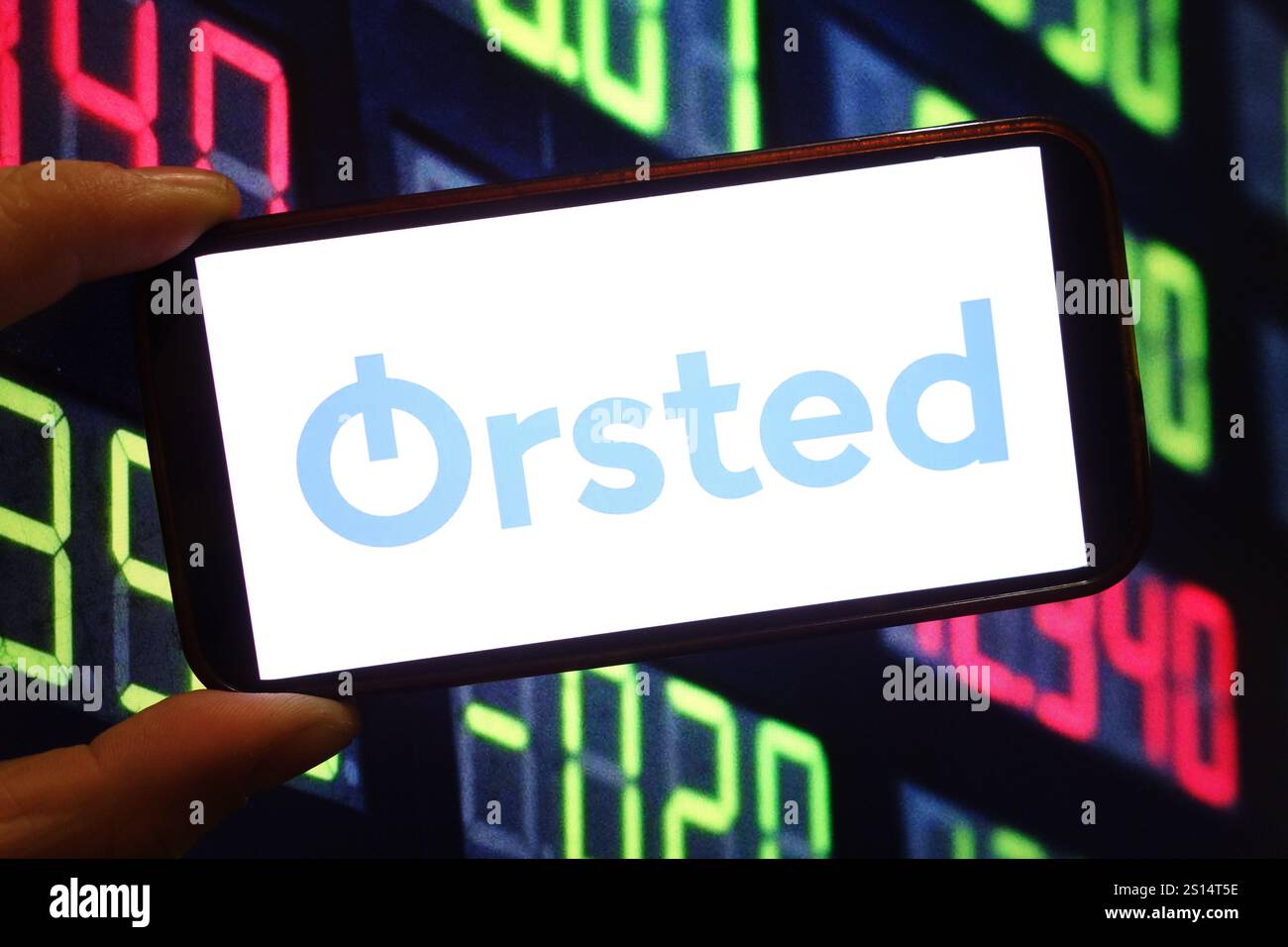 Poland. 30th Dec, 2024. In this photo illustration, the Orsted company ...