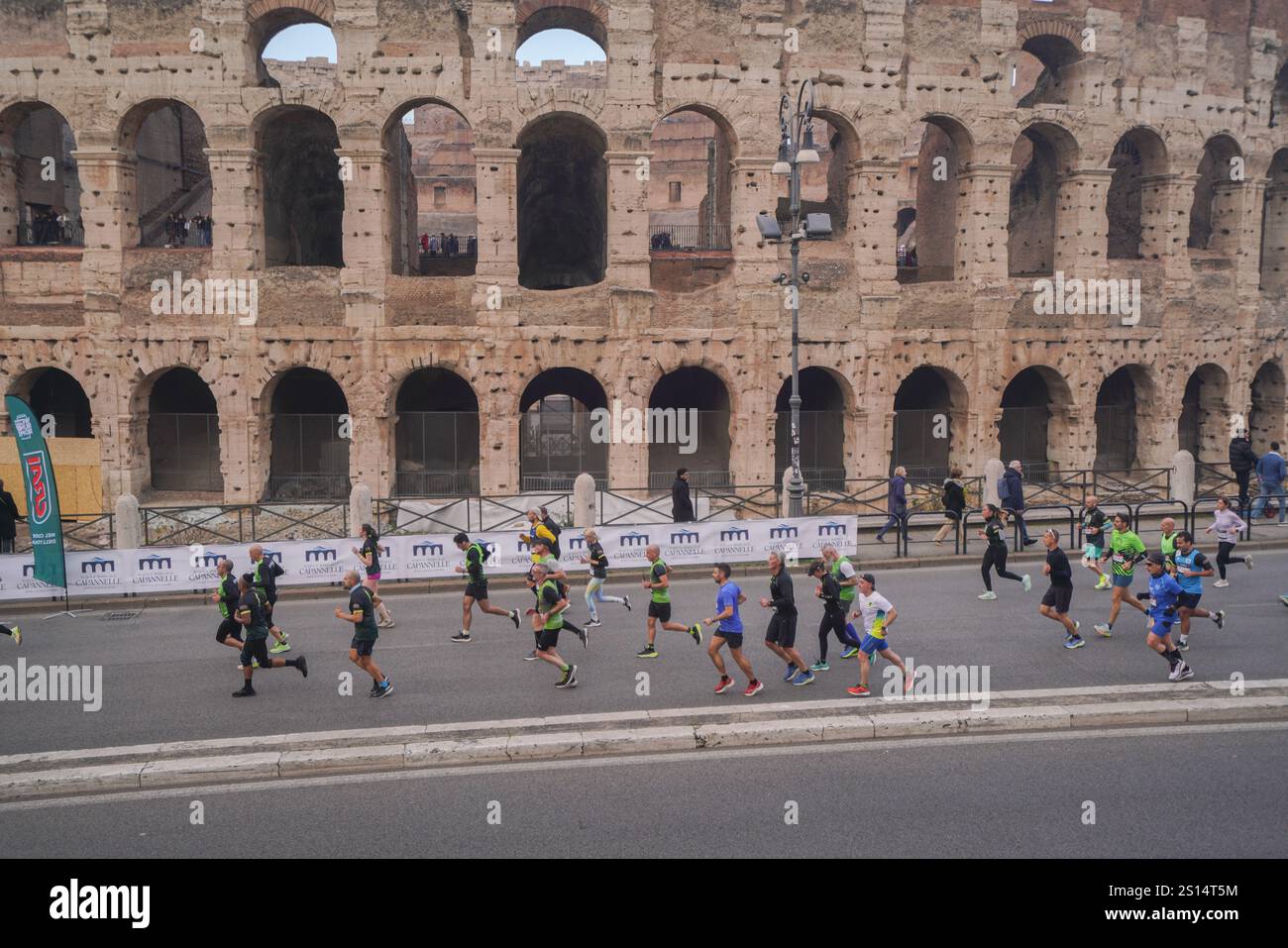 Rome, Italy. 31 December 2024 Thousands of participants run past the ...