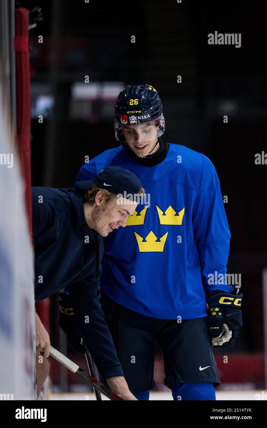 Anton Wahlberg and Noel Nordh of, Sweden. , . at a practice session ...