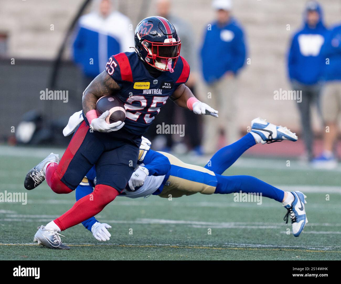 Montreal, Canada. 26th Oct, 2024. Montreal Alouettes running back ...