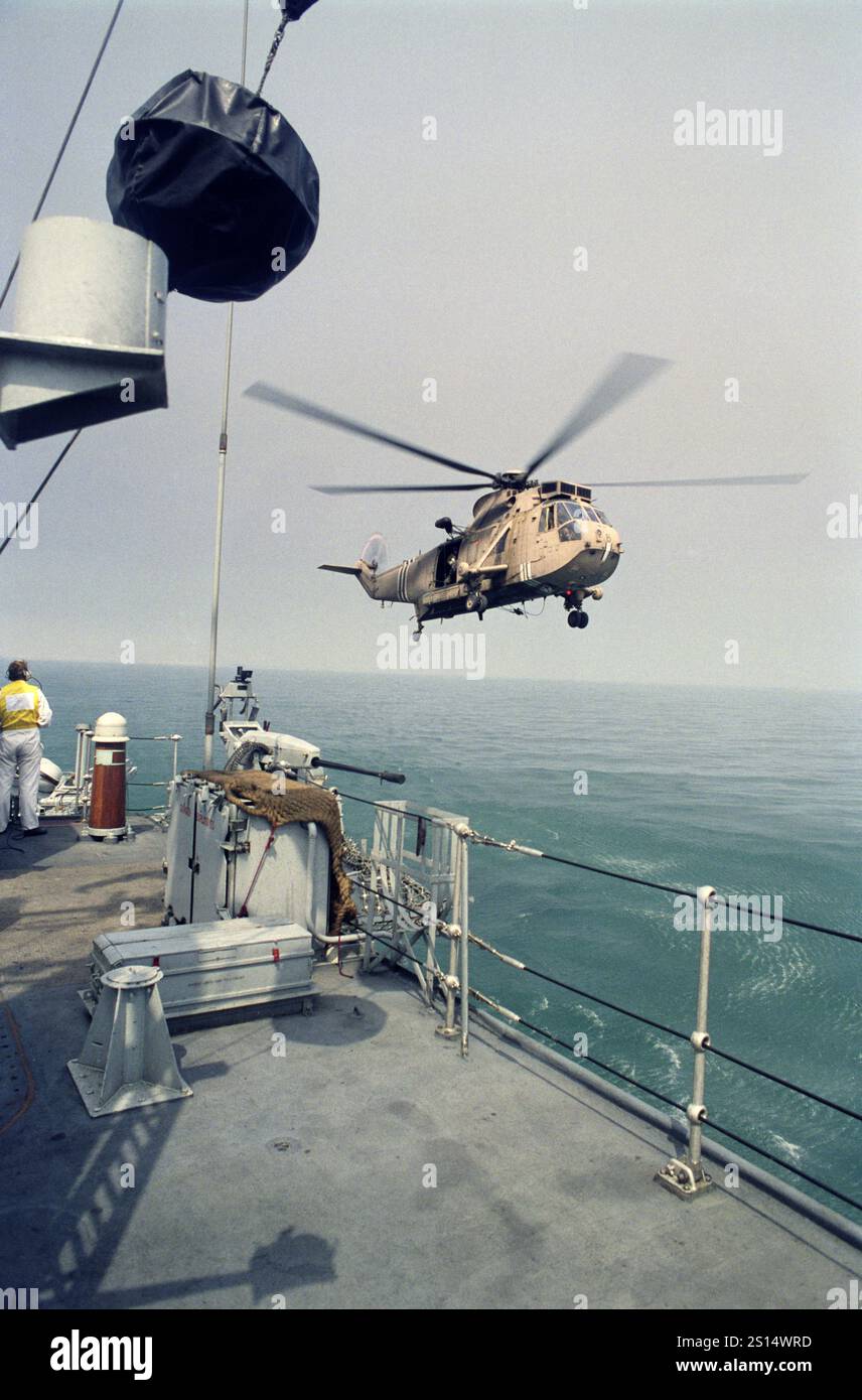 First Gulf War: 20th March 1991 An aircraft handling officer watches an ...