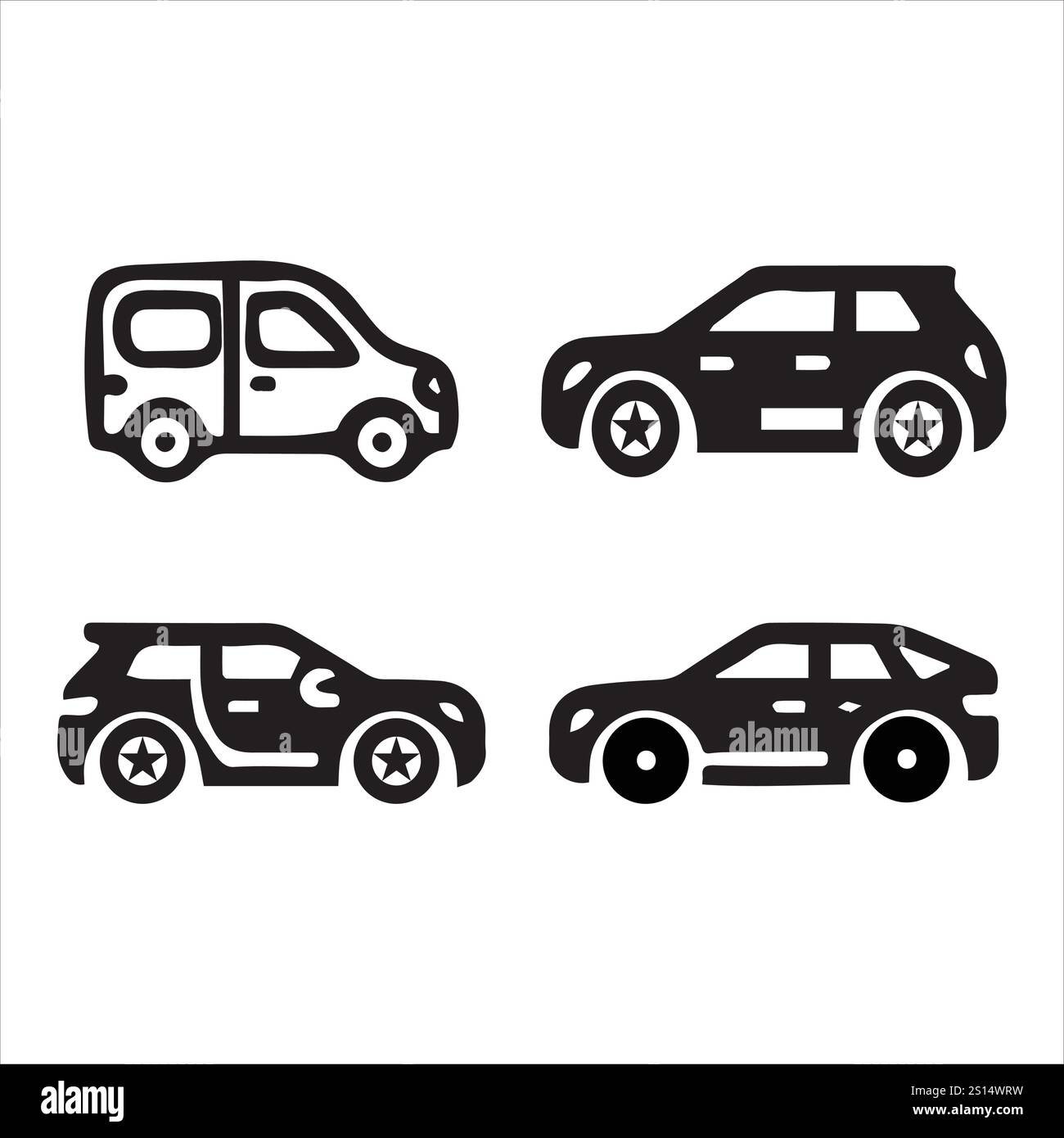 Vintage electric car charge Stock Vector Images - Alamy