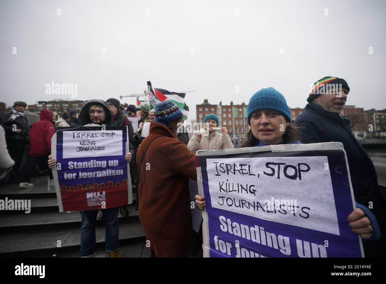 Emma O'Kelly, RTE education correspondent (right) attends a vigil on ...